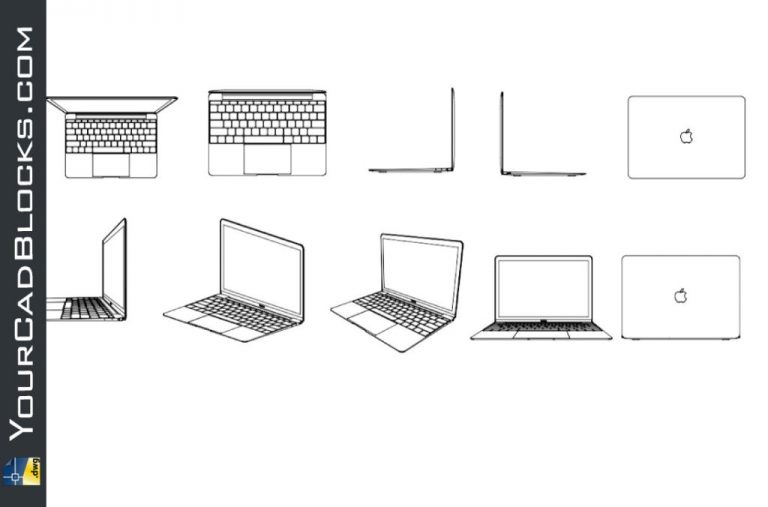 Sewing machine DWG Drawing in AutoCAD 2D format